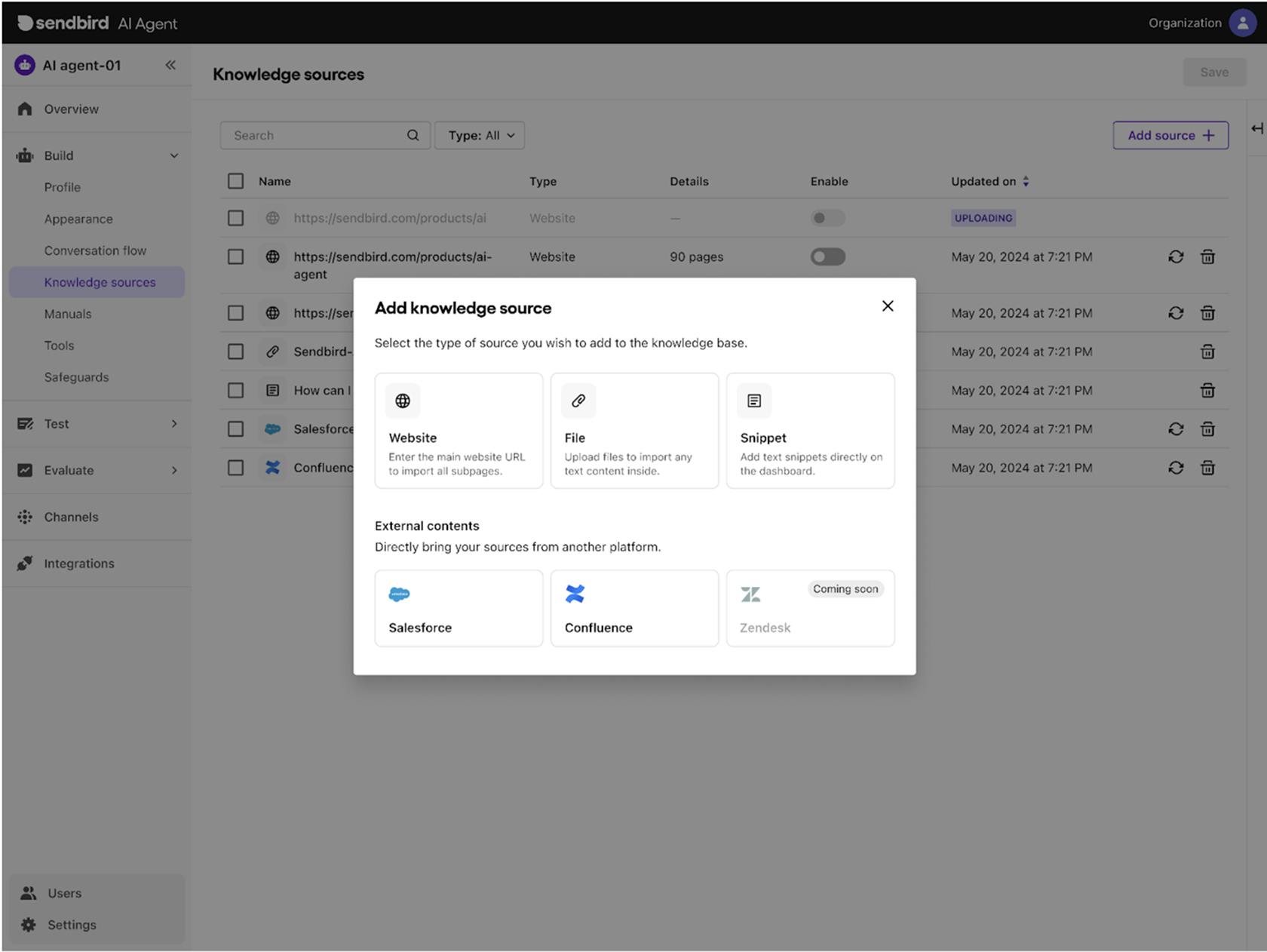 Integrate Your Confluence with Sendbird AI Agents | Sendbird