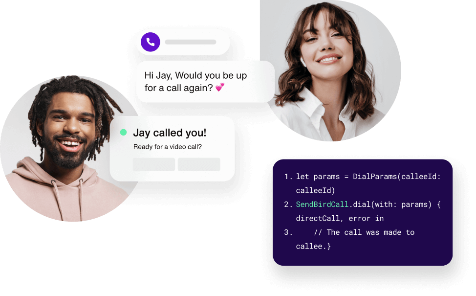 Voice and video chat API | Build in-app video calling | Sendbird