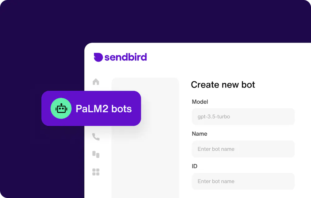 Google PaLM2 챗봇 API 연동 | 센드버드