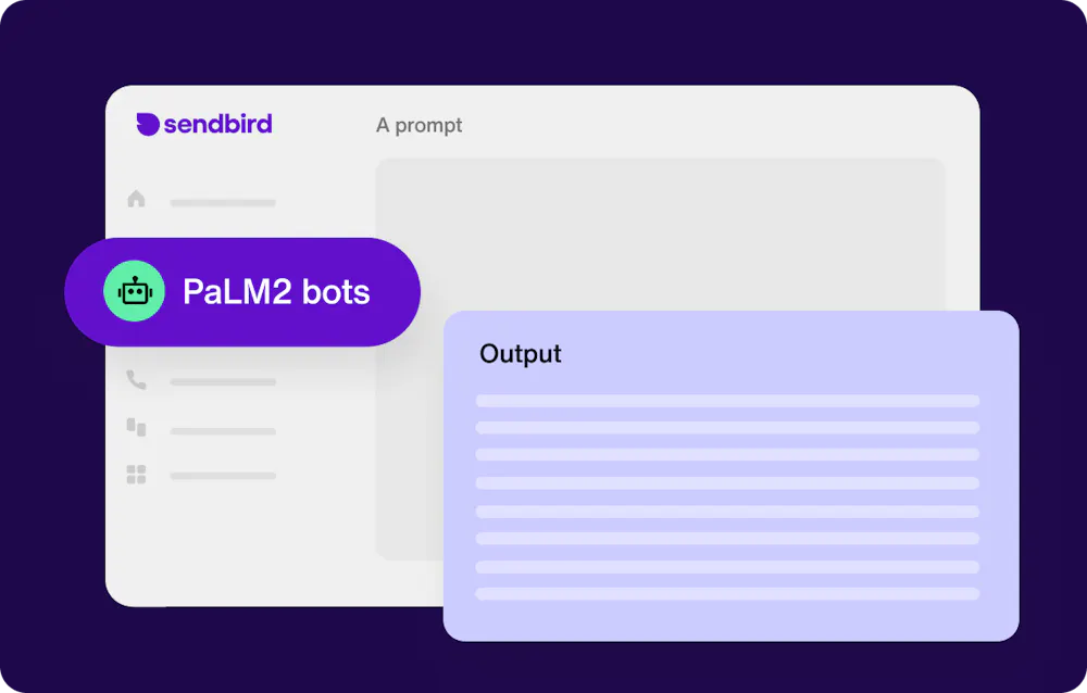 Google PaLM2 챗봇 API 연동 | 센드버드