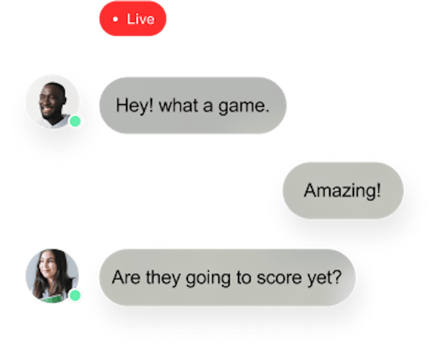 Live stream chat API | Turn viewers into participants | Sendbird